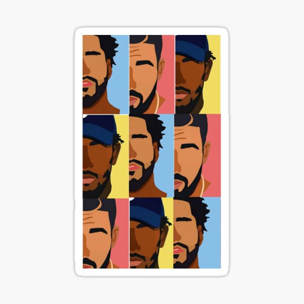 "j cole" Sticker for Sale by lauriecorah1pn | Redbubble