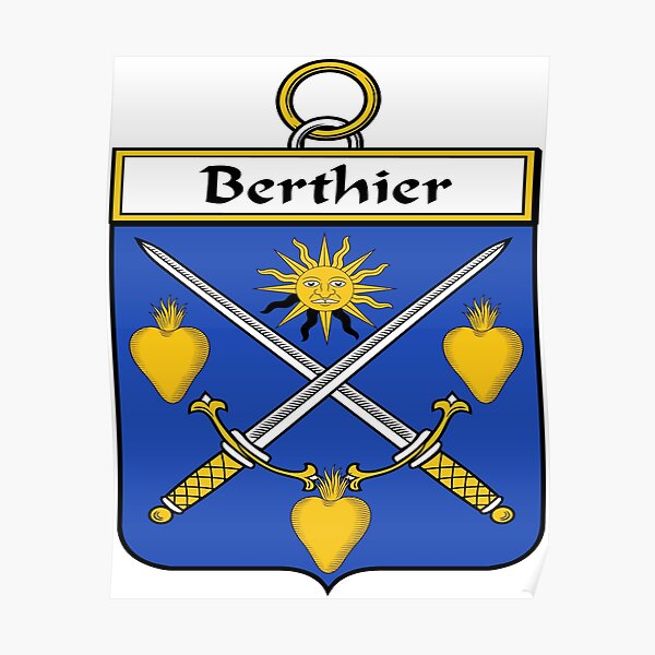 "Berthier " Poster for Sale by HaroldHeraldry | Redbubble