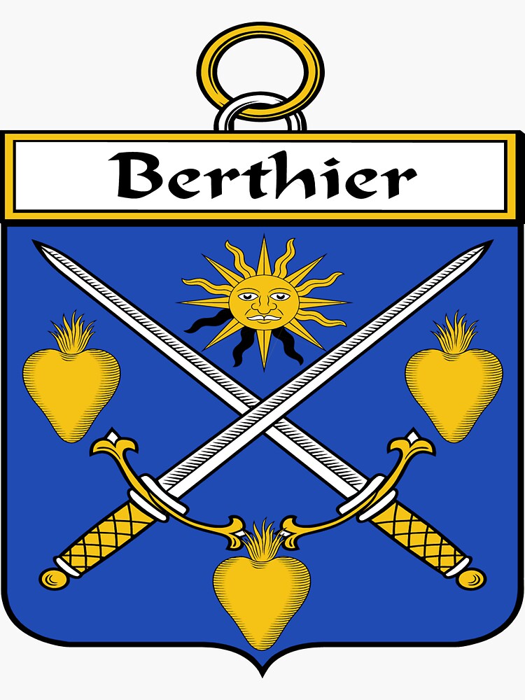 "Berthier " Sticker for Sale by HaroldHeraldry | Redbubble