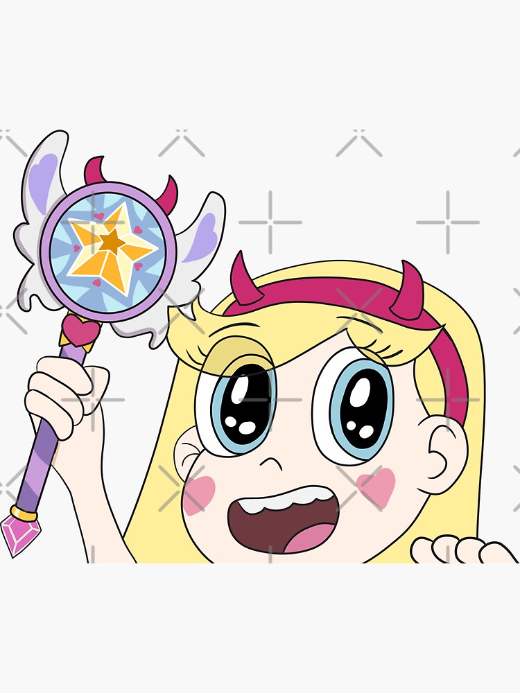 "Star Butterfly Peeker" Sticker for Sale by Smagnaferous | Redbubble