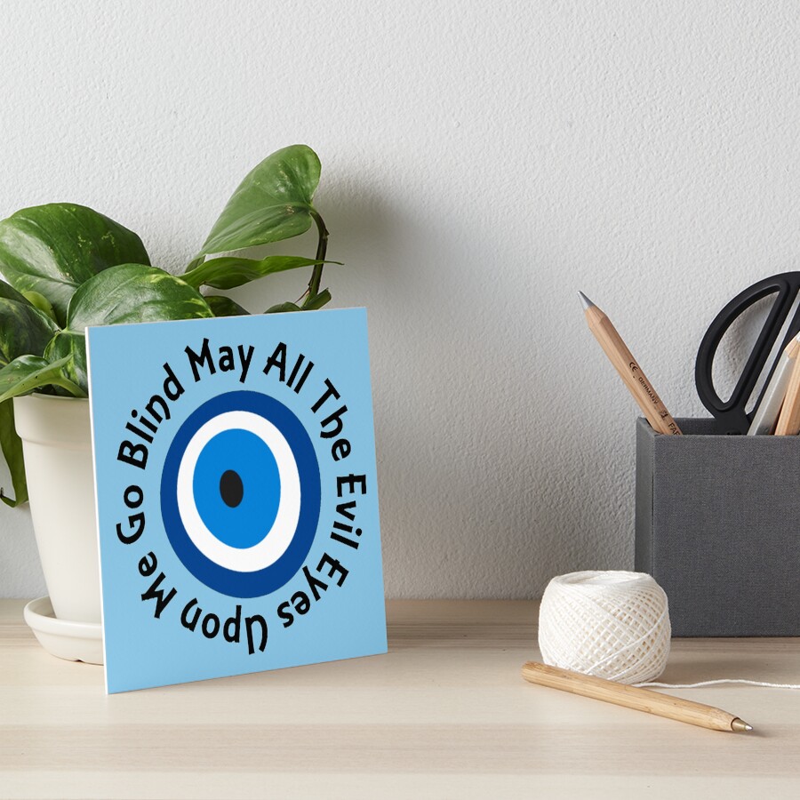 "EVIL EYE" Art Board Print for Sale by JASCKSHIRTS | Redbubble