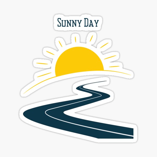 "Sunny Day" Sticker for Sale by SunnyThen | Redbubble