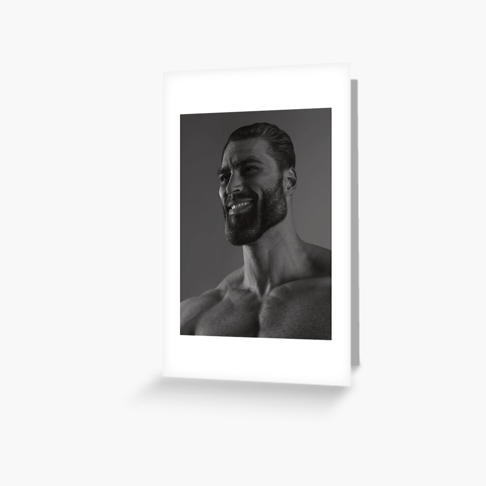 "GigaChad " Greeting Card by HitTheBalances | Redbubble