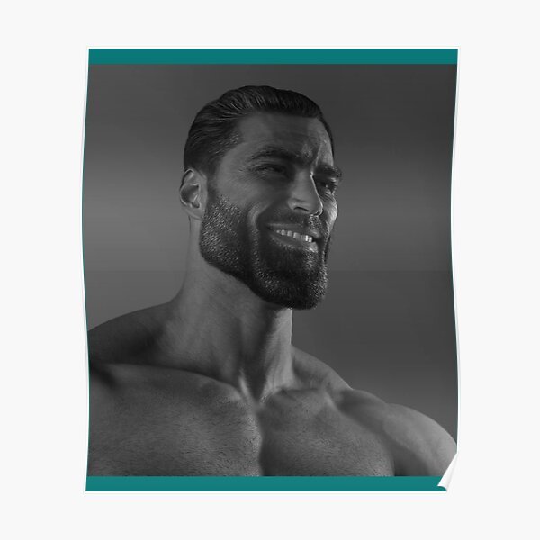 Póster «gigachad» de HitTheBalances | Redbubble