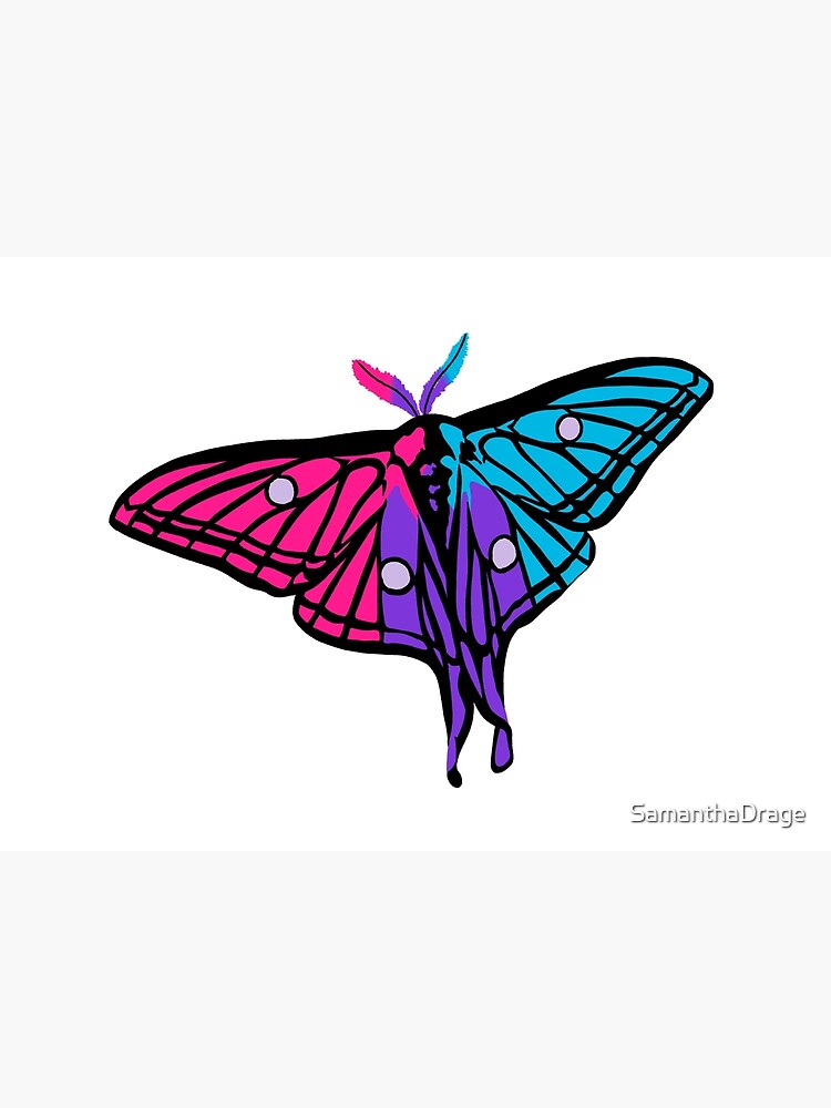 "Androgynous Pride Moth" Poster for Sale by SamanthaDrage | Redbubble