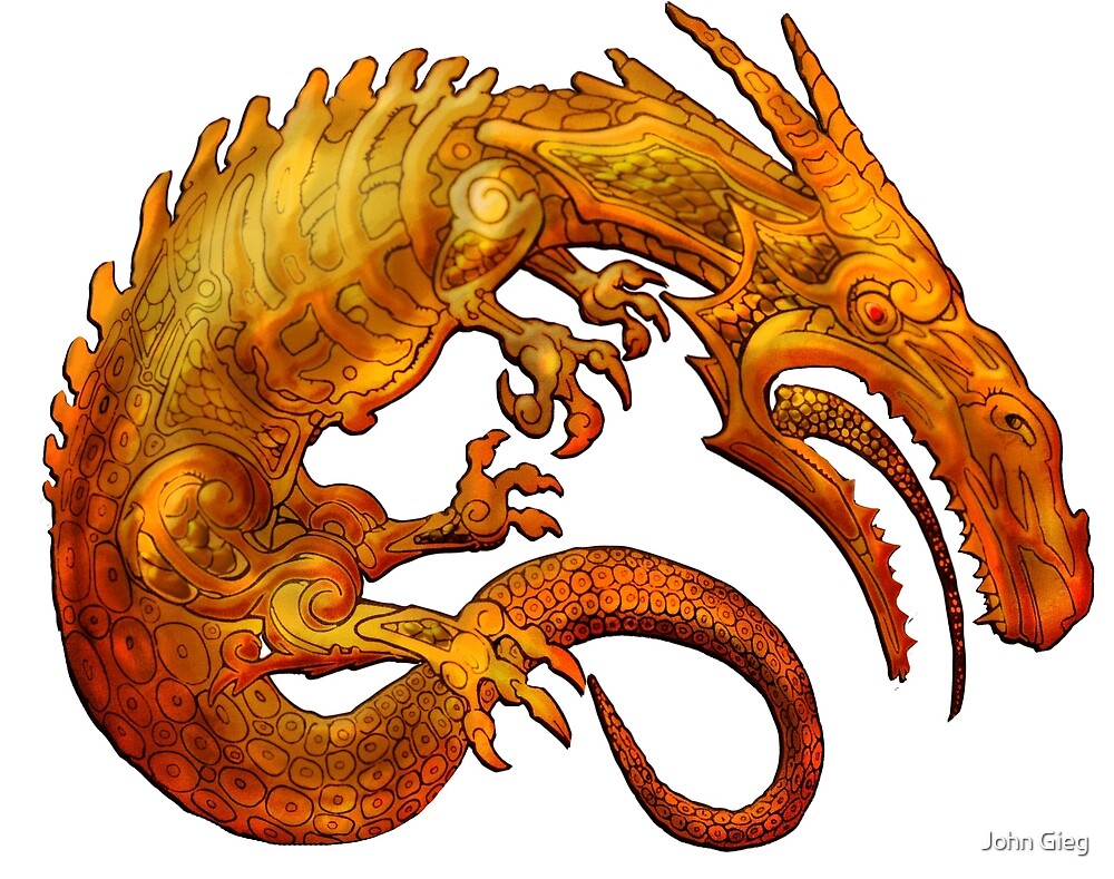 "Nordic Dragon" by John Gieg | Redbubble