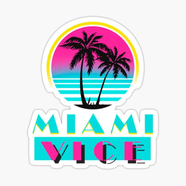 "Miami Vice " Sticker for Sale by GPthreads | Redbubble