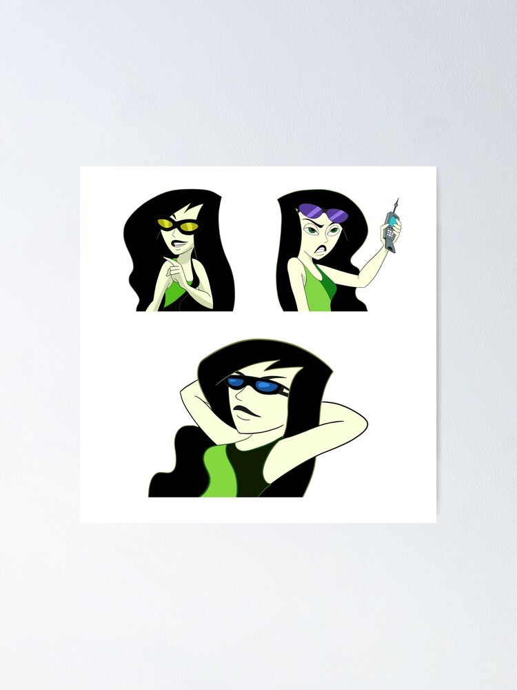 "Shego Sunglasses Pack - Kim Possible" Poster for Sale by Matildaaa ...