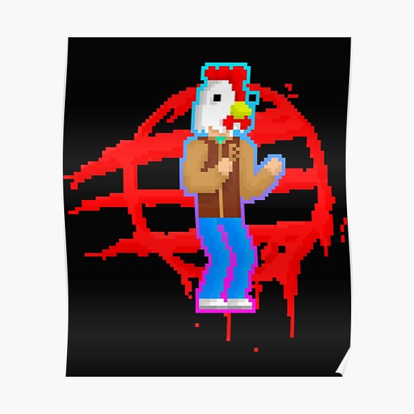 "Hotline Miami Pixel Art " Poster for Sale by GPthreads | Redbubble