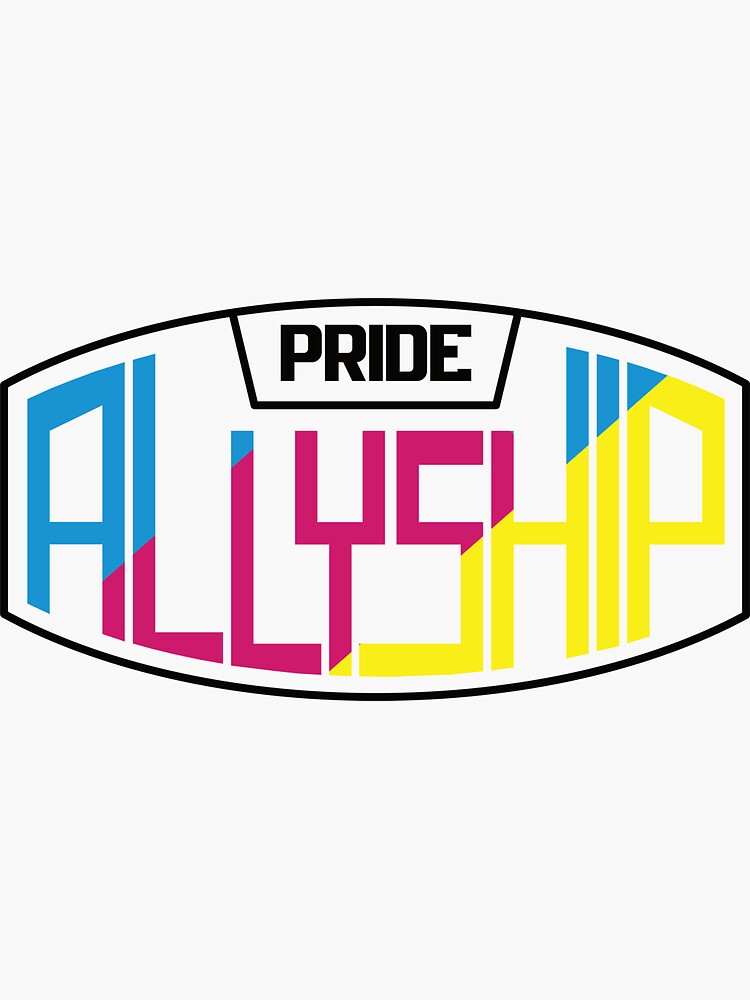 "Pride Allyship Color" Sticker for Sale by arbitraryminds | Redbubble
