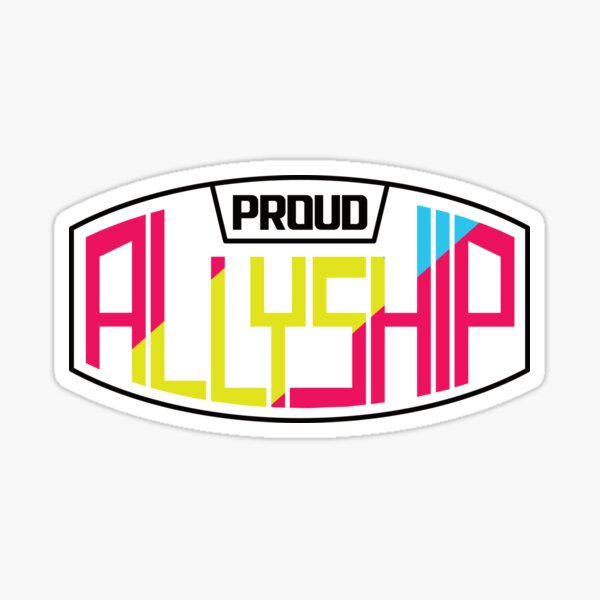 "Proud Allyship Color" Sticker for Sale by arbitraryminds | Redbubble