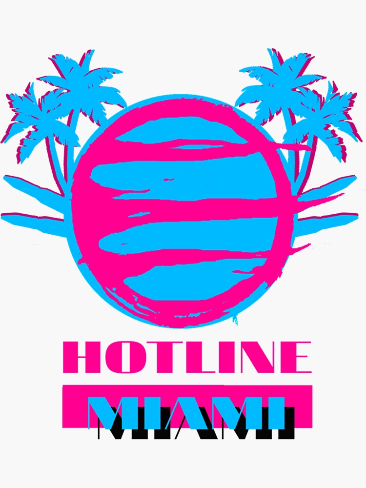 "Hotline Miami Vice " Sticker for Sale by GPthreads | Redbubble