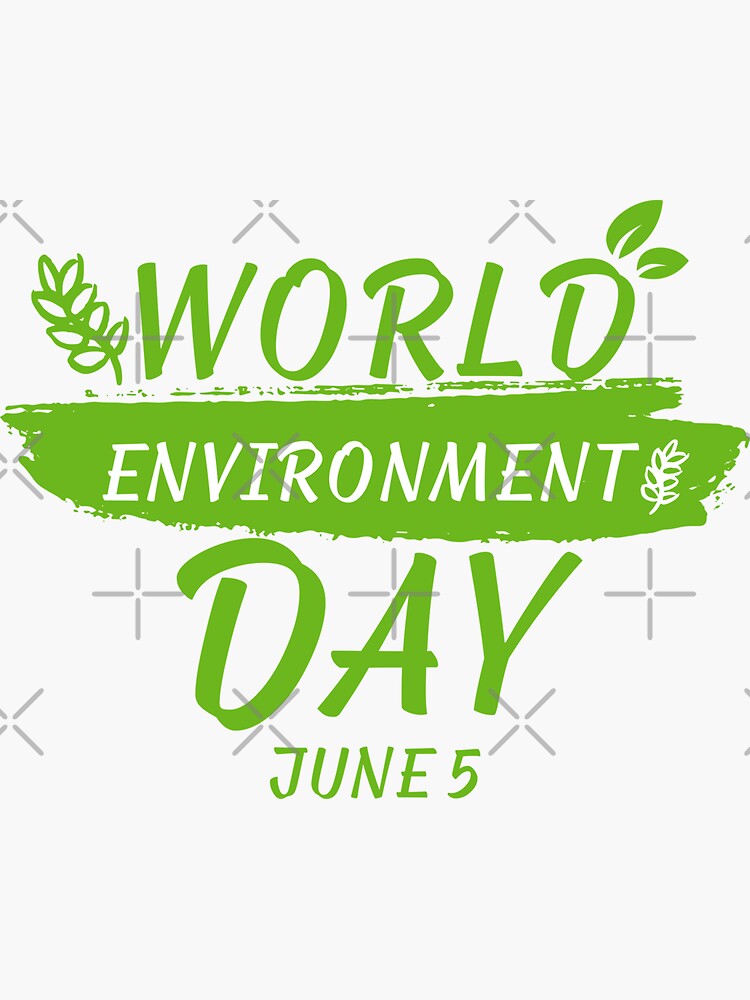 "WORLD ENVIRONMENT DAY" Sticker for Sale by yphien | Redbubble