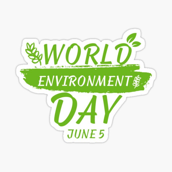 "WORLD ENVIRONMENT DAY" Sticker for Sale by yphien | Redbubble