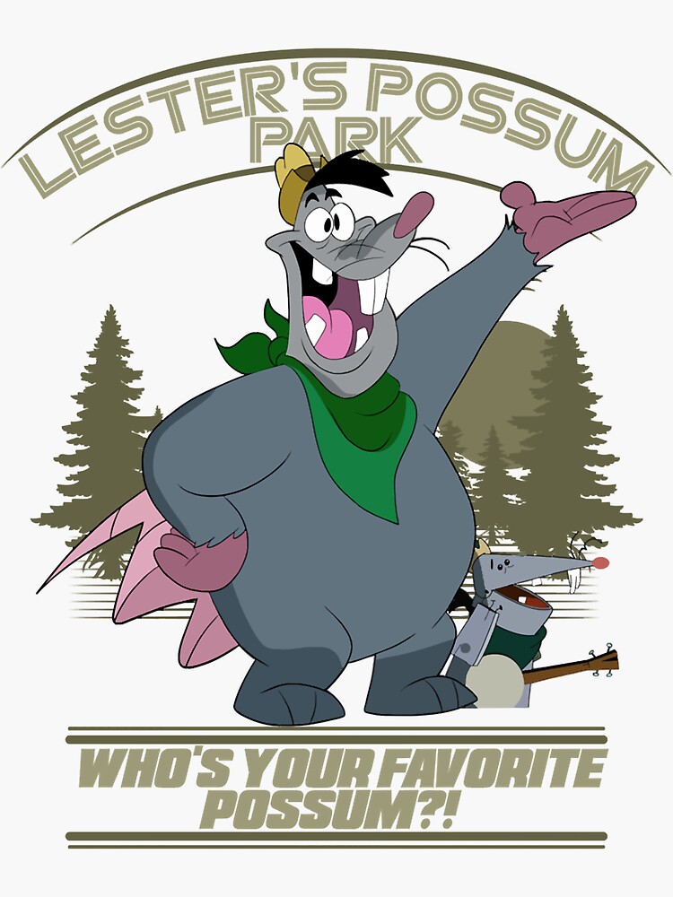 "Lester's Possum Park" Sticker for Sale by leNem190 | Redbubble