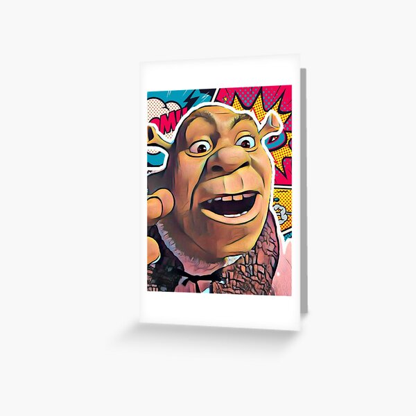 "Shrek meme in graphite" Greeting Card by KLSYLBbam4qv | Redbubble