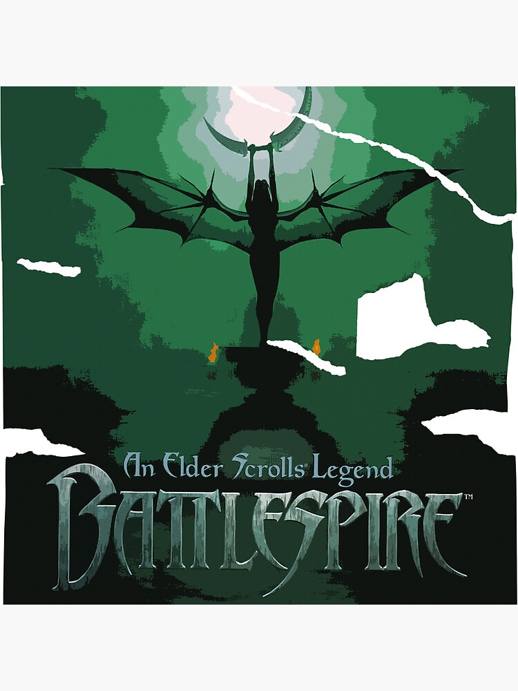 "Battlespire Scrolls Elder Fantasy RPG | Retro Poster 90er Gamer Gaming ...