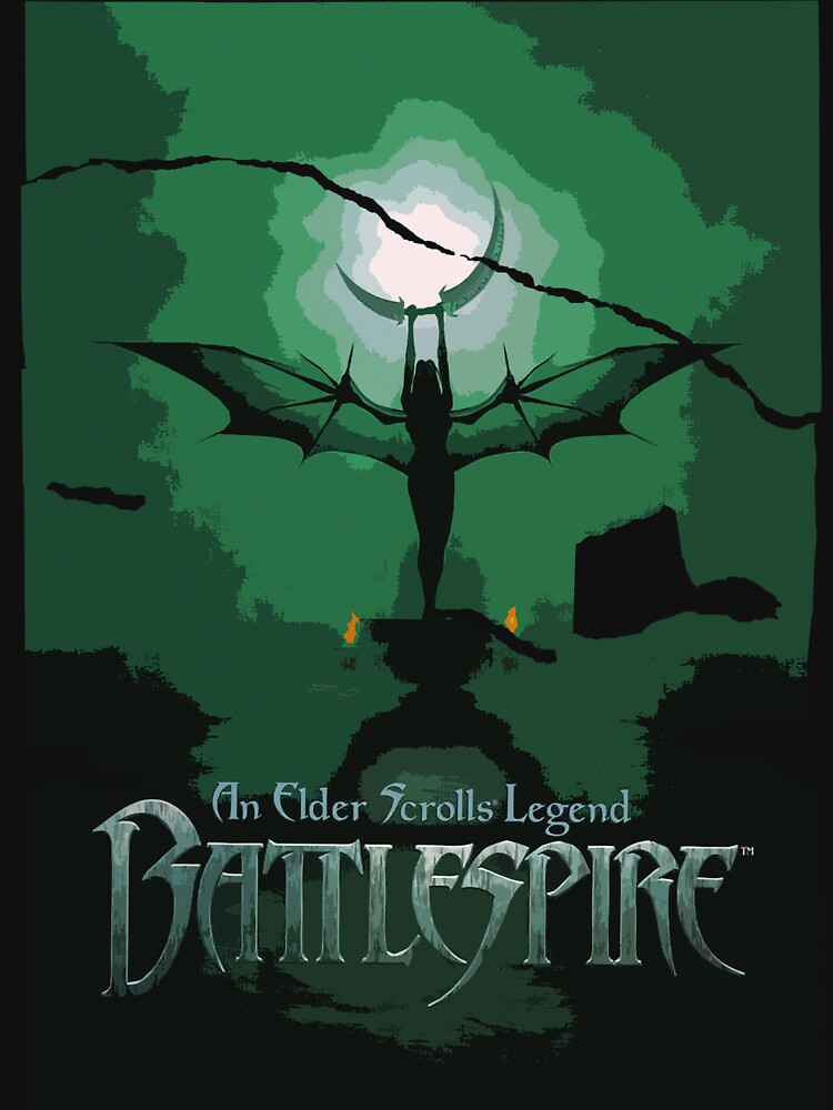 "battlespire scrolls elder fantasy rpg | retro poster 90s gamer gaming ...