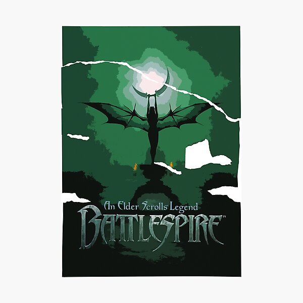 "Battlespire Scrolls Elder Fantasy RPG | Retro Poster 90er Gamer Gaming ...