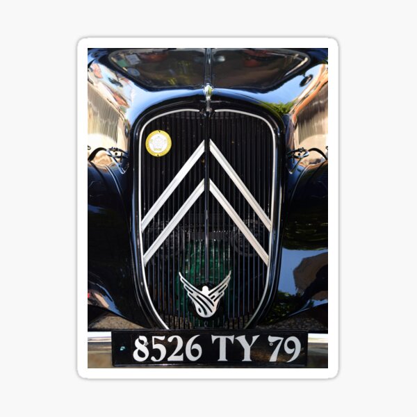 "Citroë Traction Avant, vintage French car" Sticker for Sale by Jon ...