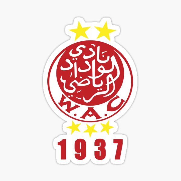 "Wydad AC Football team Caf Champions League 2022" Sticker by sunflower ...