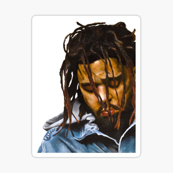 "j cole" Sticker for Sale by lauriecorah1pn | Redbubble