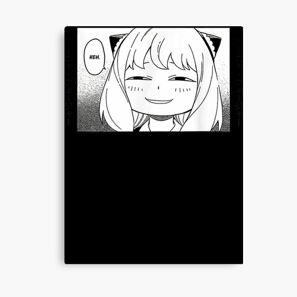 "Anya Forger Heh Meme, Kawaii Anya Forger Lovely Character" Canvas ...