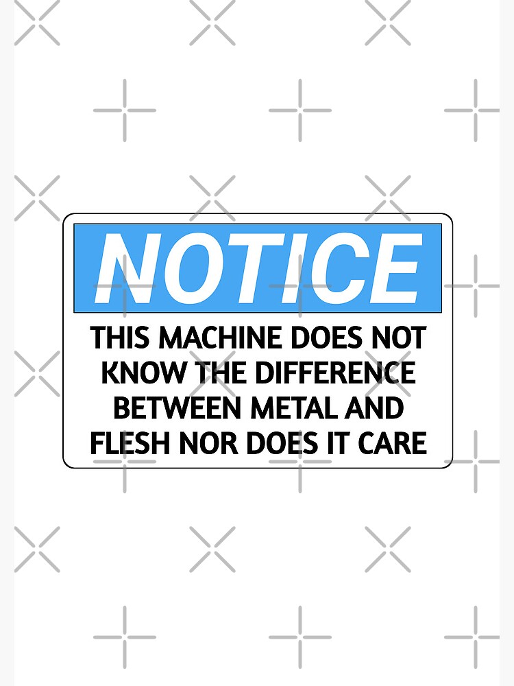 "Notice this machine does not know the difference between metal and ...