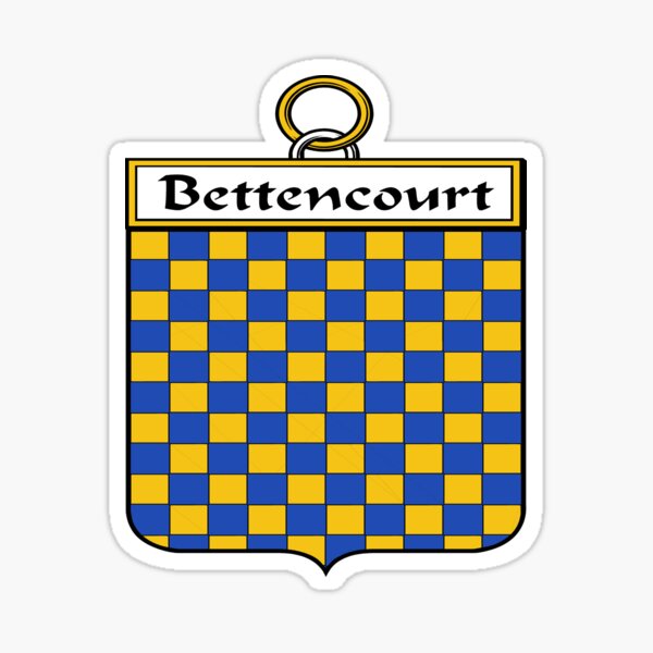 "Bettencourt" Sticker for Sale by HaroldHeraldry | Redbubble