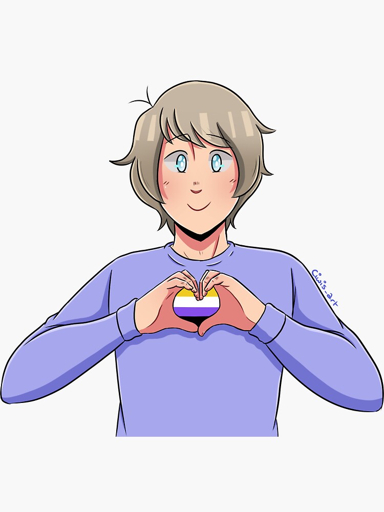 "Aled Last - Heartstopper (Non-Binary Pride) " Sticker for Sale by ...