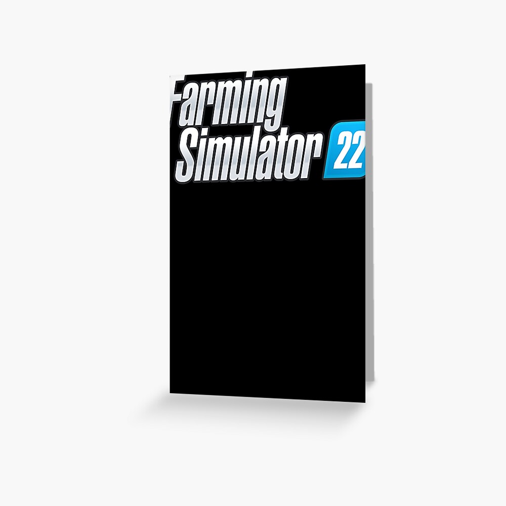 "Farming Simulator 22 logo " Greeting Card for Sale by BarbaraBewley ...
