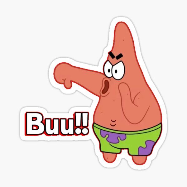 "Patrick Buuu" Sticker for Sale by judesoog | Redbubble