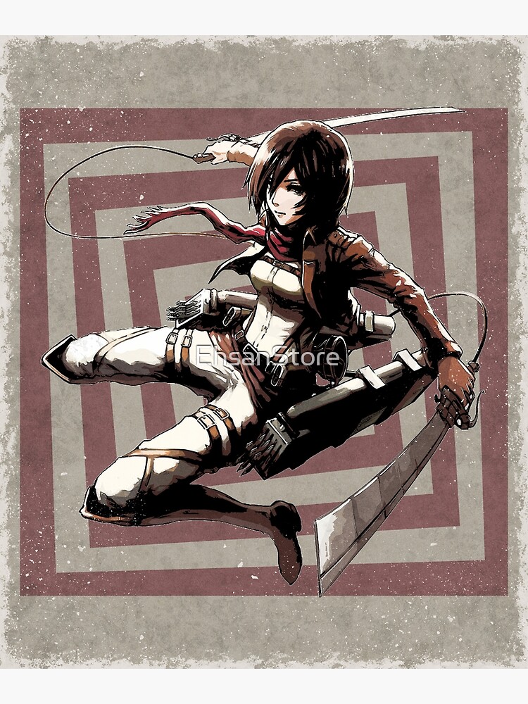 "Attack on Titan:Mikasa Ackerman - Comic Poster" Art Print for Sale by ...