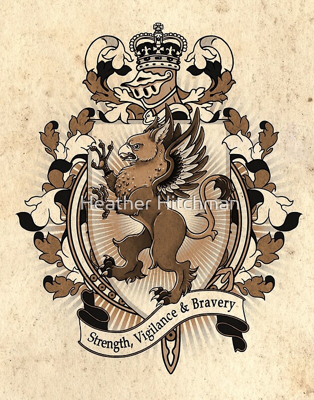 "Griffin Coat Of Arms Heraldry" by Heather Hitchman | Redbubble