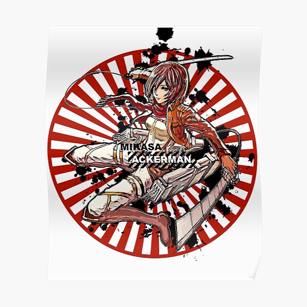 "Attack on Titan:Mikasa Ackerman - Vector Art" Poster for Sale by ...