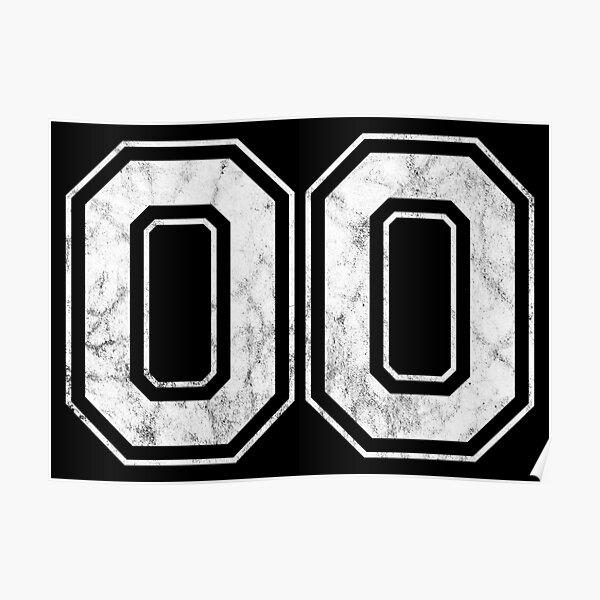 "Number 00" Poster for Sale by PaulSDesign | Redbubble