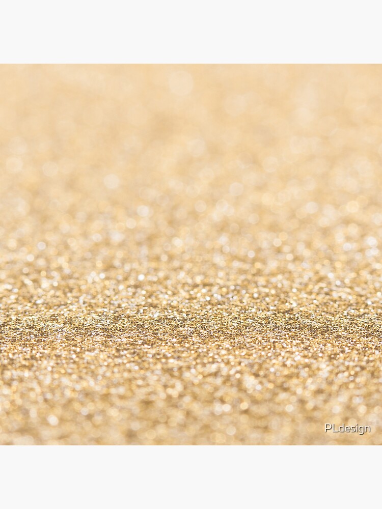 Gold Soft Faux Glitter Sparkles Sticker For Sale By Pldesign Redbubble