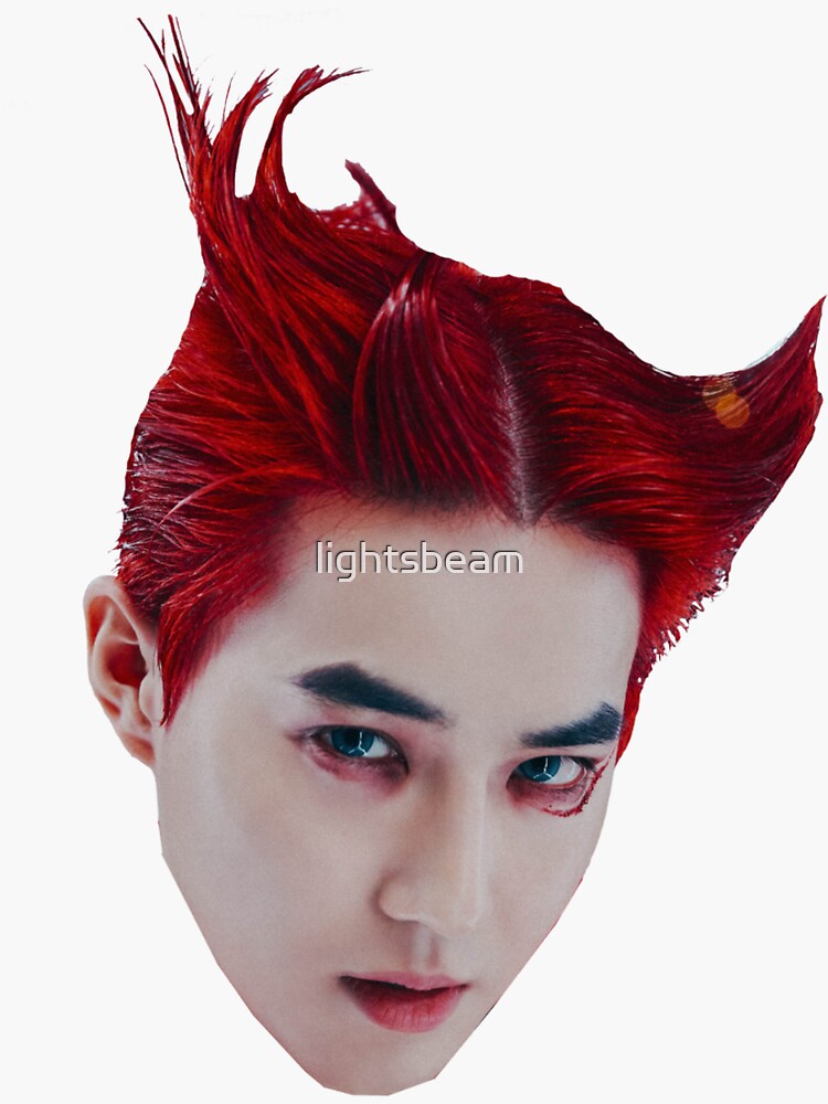 "exo suho x-suho" Sticker for Sale by lightsbeam | Redbubble
