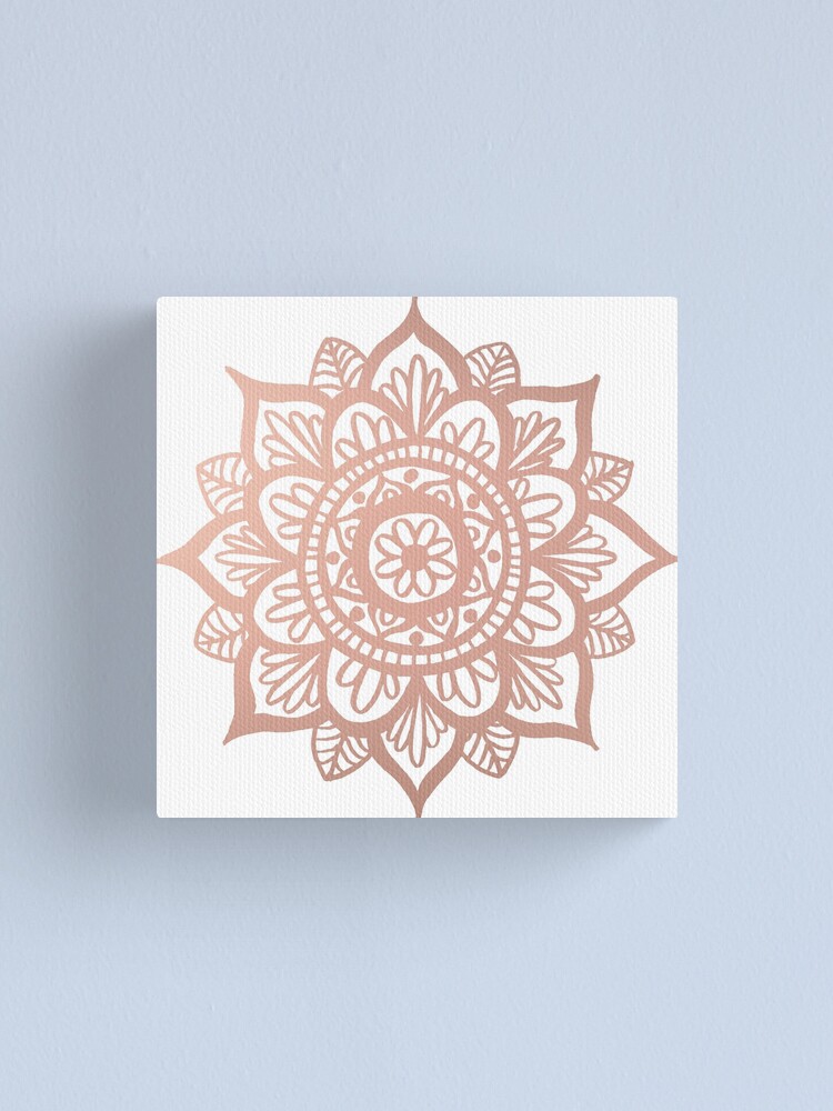 "New Rose Gold Mandala" Canvas Print for Sale by julieerindesign ...