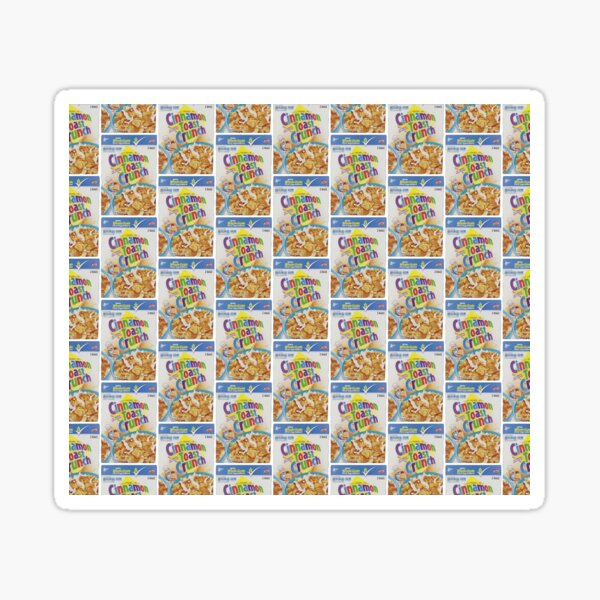 "cinnamon toast crunch " Sticker for Sale by MurrayAlfie | Redbubble