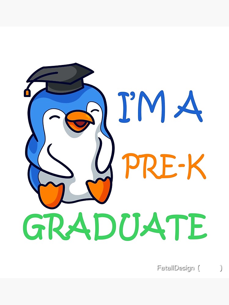 "Cute Preschool Graduation I'm a Pre-K Graduate Kids | I'm a Pre-K ...