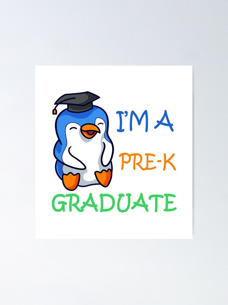 "Cute Preschool Graduation I'm a Pre-K Graduate Kids | I'm a Pre-K ...