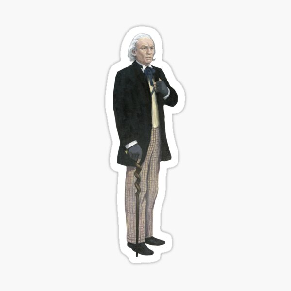 "The 1st Dr Who: William Hartnell" Sticker for Sale by Kavatar | Redbubble