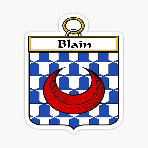 "Blain" Sticker for Sale by HaroldHeraldry | Redbubble