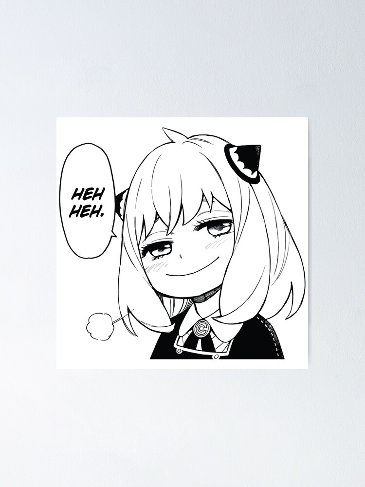 "Anya Smug Face" Poster for Sale by Marvs29 | Redbubble