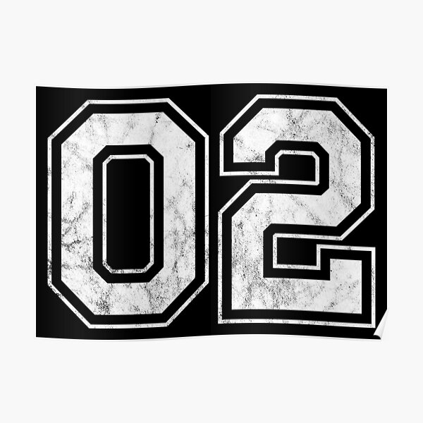 "Number 02" Poster for Sale by PaulSDesign | Redbubble