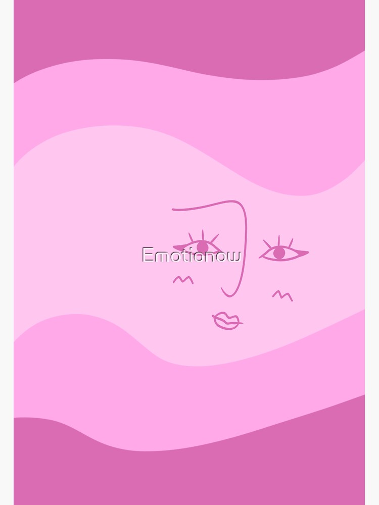 "Pink Face" Sticker for Sale by Emotionow | Redbubble