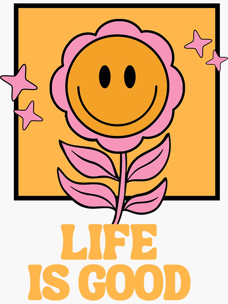 "Life Is Good Design" Sticker for Sale by Qinashop | Redbubble