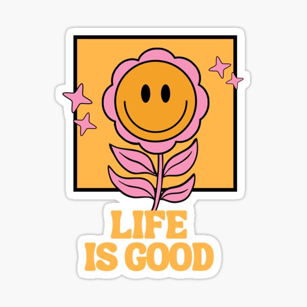 "Life Is Good Design" Sticker for Sale by Qinashop | Redbubble