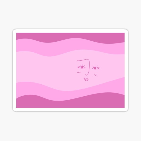 "Pink face" Sticker for Sale by Emotionow | Redbubble